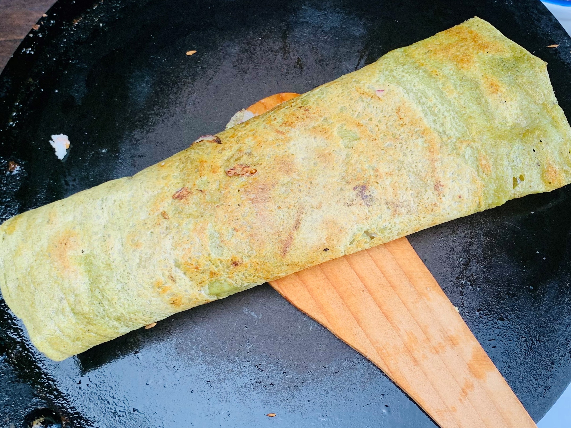 Andhra Special - Upma Pesarattu (Moong Dal Crepe) - Hameesha